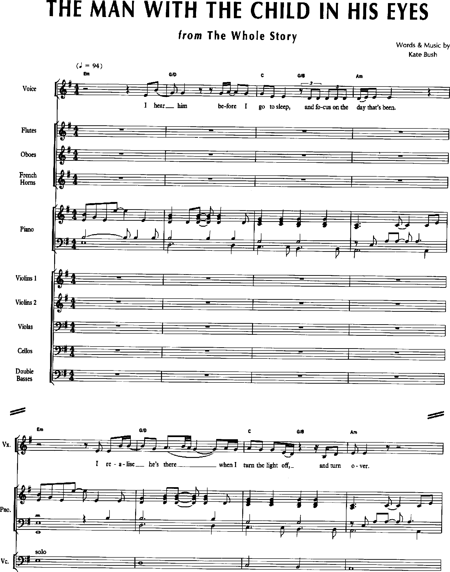 Kate Bush Sheet Music